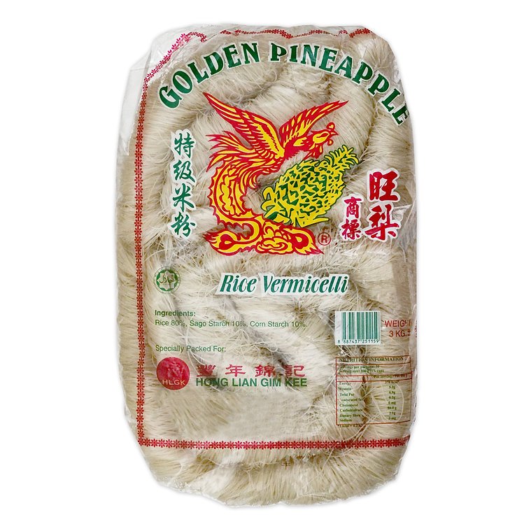 Golden Pineapple Premium Rice Vermicelli 3kg (Bee Hoon) (Halal ...
