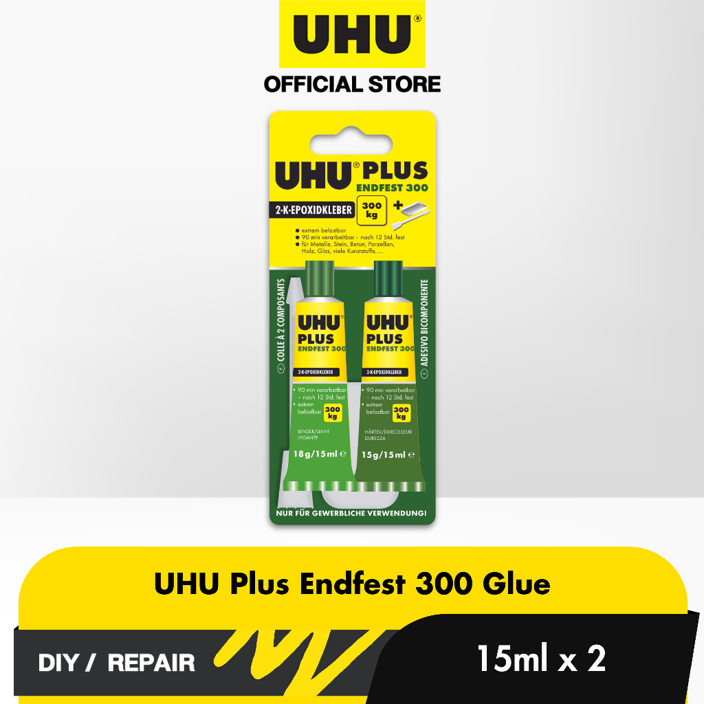 UHU Plus Endfest 300 Glue, 15mlx2 | Shopee Singapore