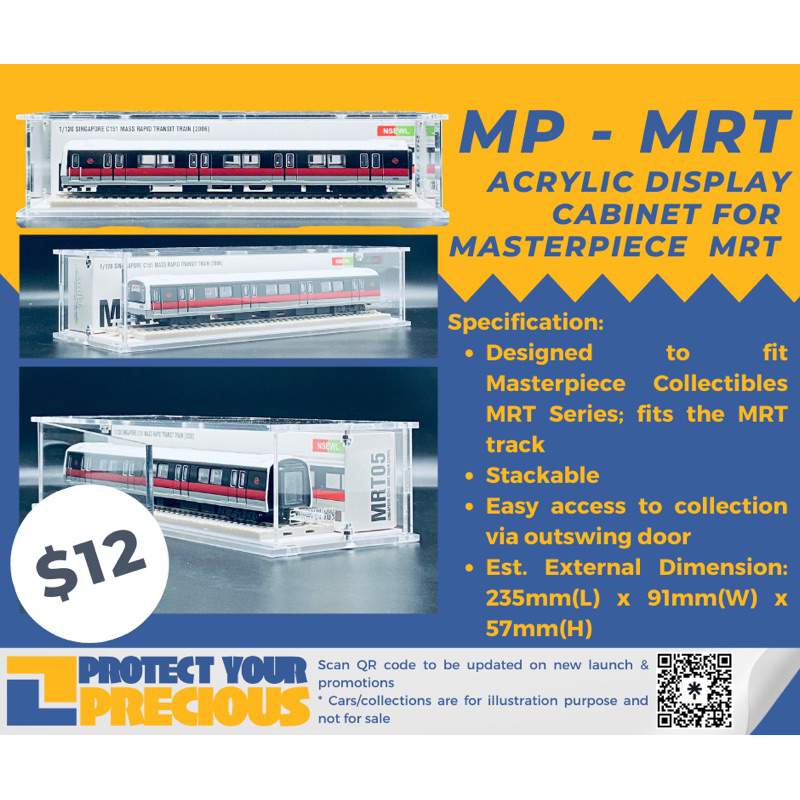 MP - MRT Acrylic Display Cabinet for Masterpiece MRT | Shopee Singapore