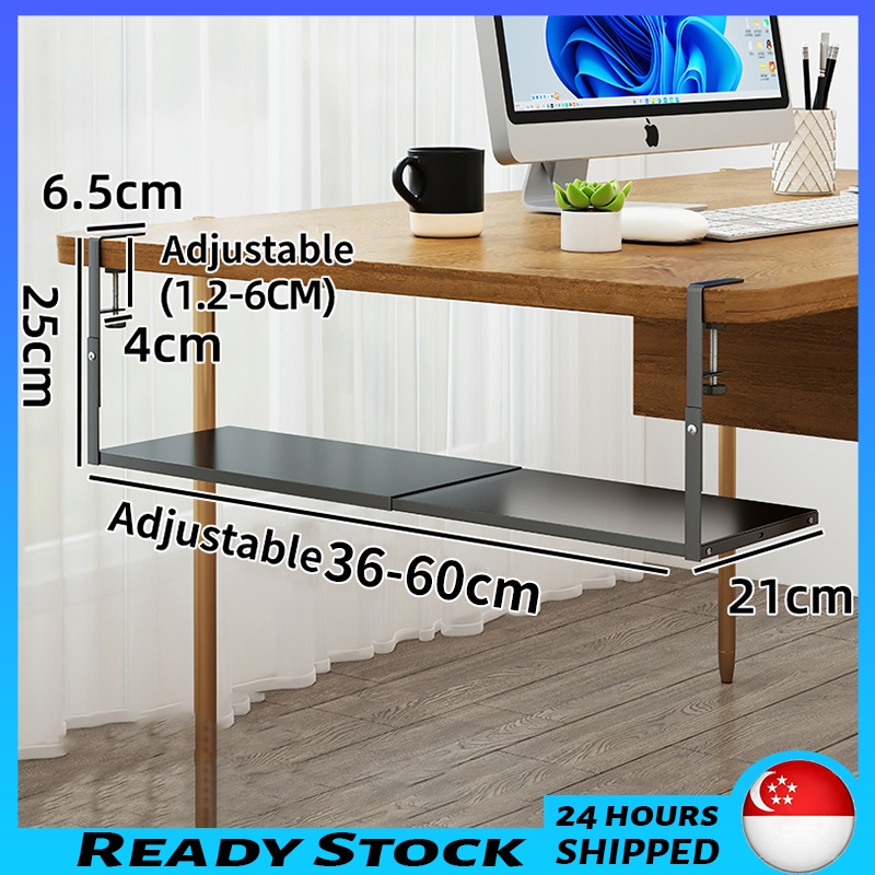 🇸🇬 [READY STOCK] 40/58CM Under Desk Cable Management Under table tray ...
