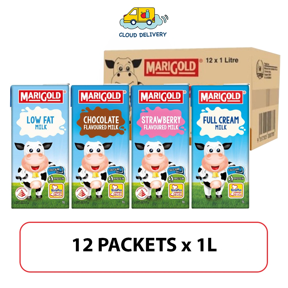 Marigold UHT Milk (12 x 1L) | Shopee Singapore
