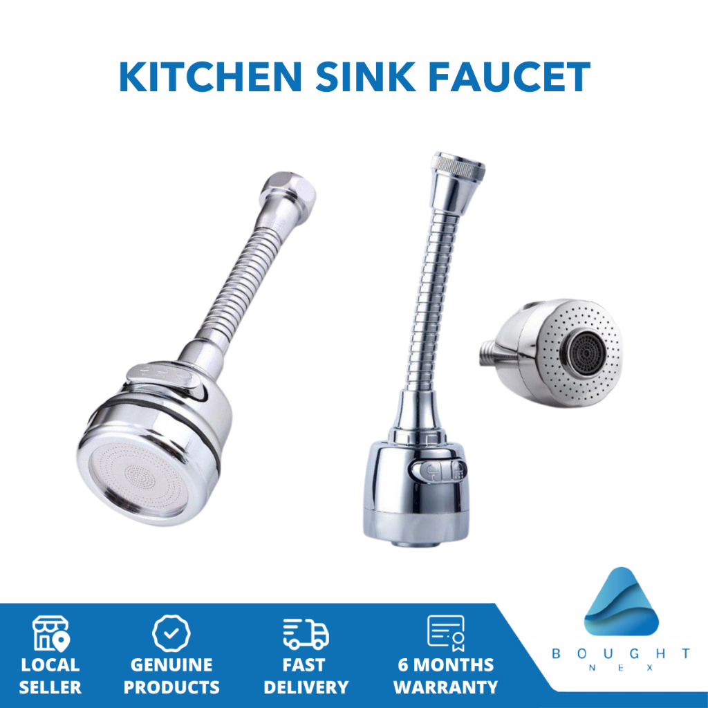 Sink Faucet Kitchen Fixtures Bar Sinks Swivel Water360° Sink Tap ...
