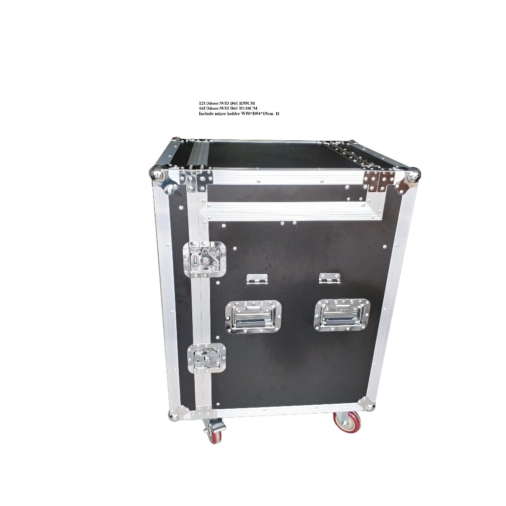 12U/16U/Flight Case 3 DOOR Cabinet Audio Cabinet Mixer Amplifier AV ...