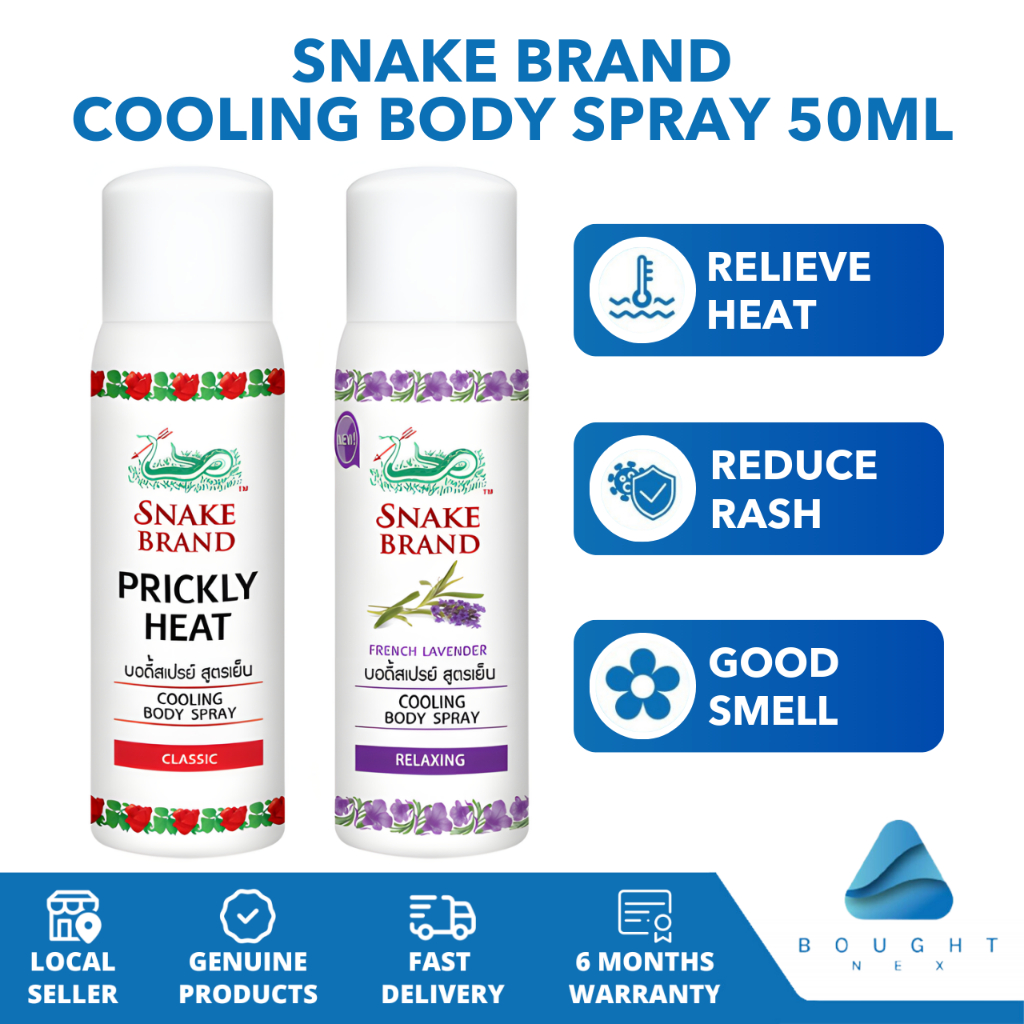 Snake Brand Cooling Prickly Heat Liquid - Refreshing Summer Heat ...
