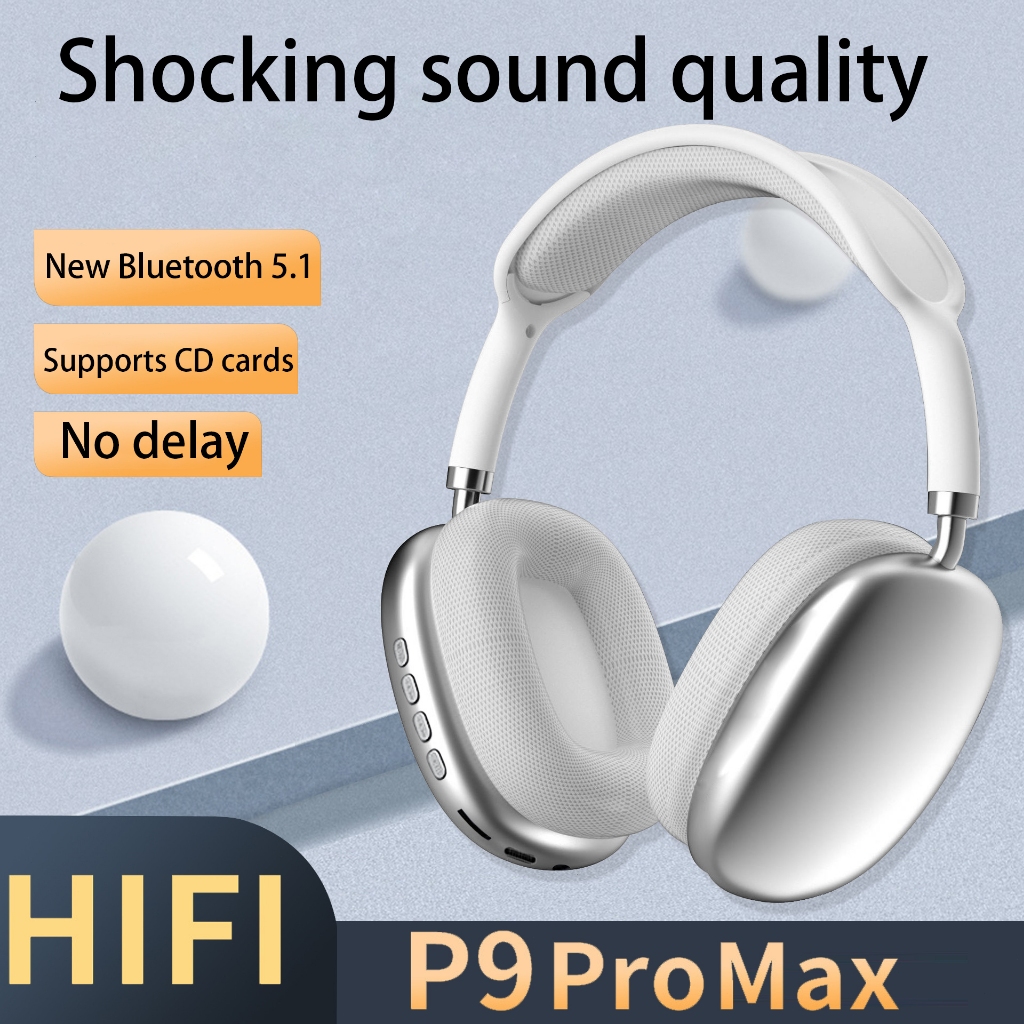 【SG】Latest 2024 Bluetooth Headset Headphones With High Power P9ProMax ...