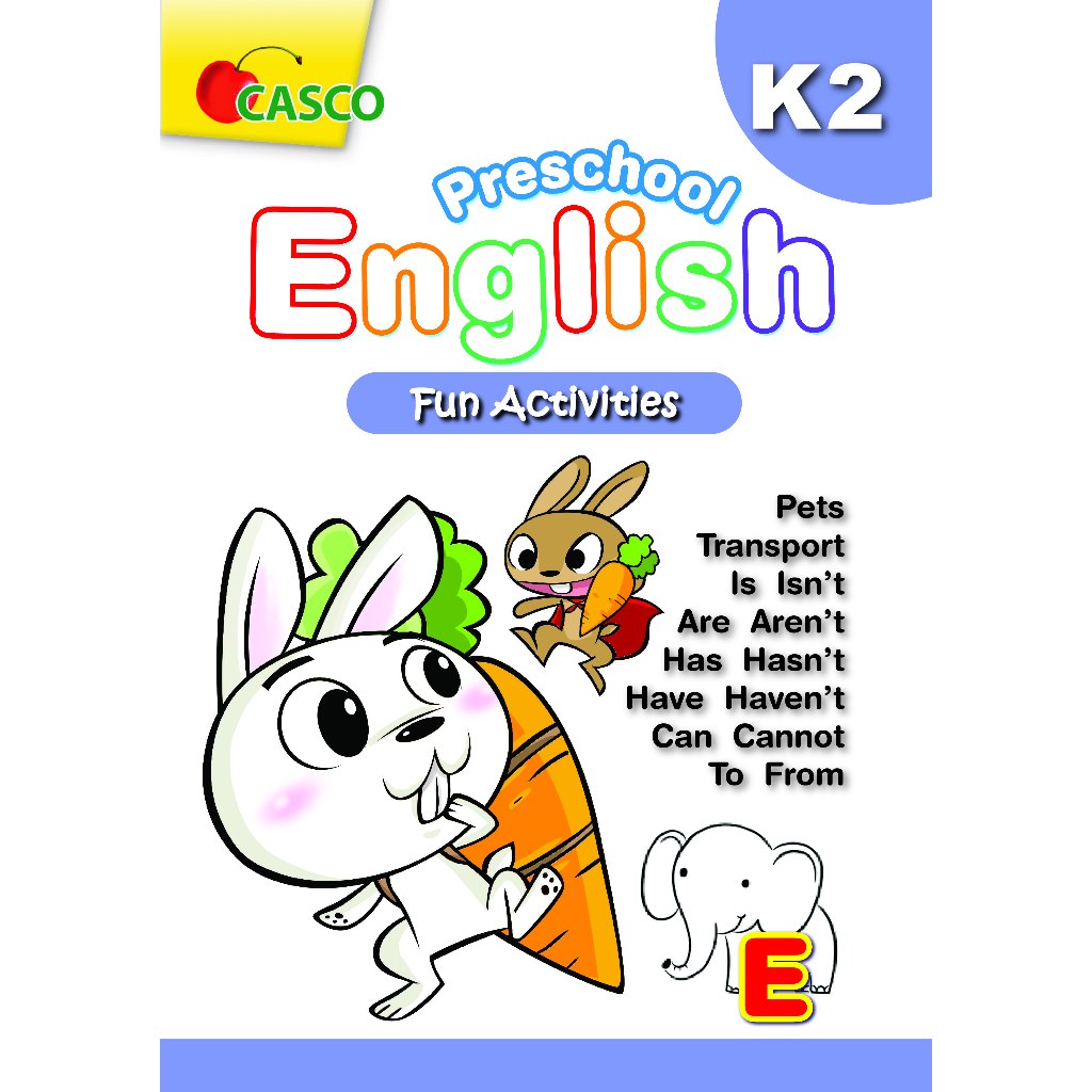 Preschool English Fun Activities K2 Book E | Shopee Singapore