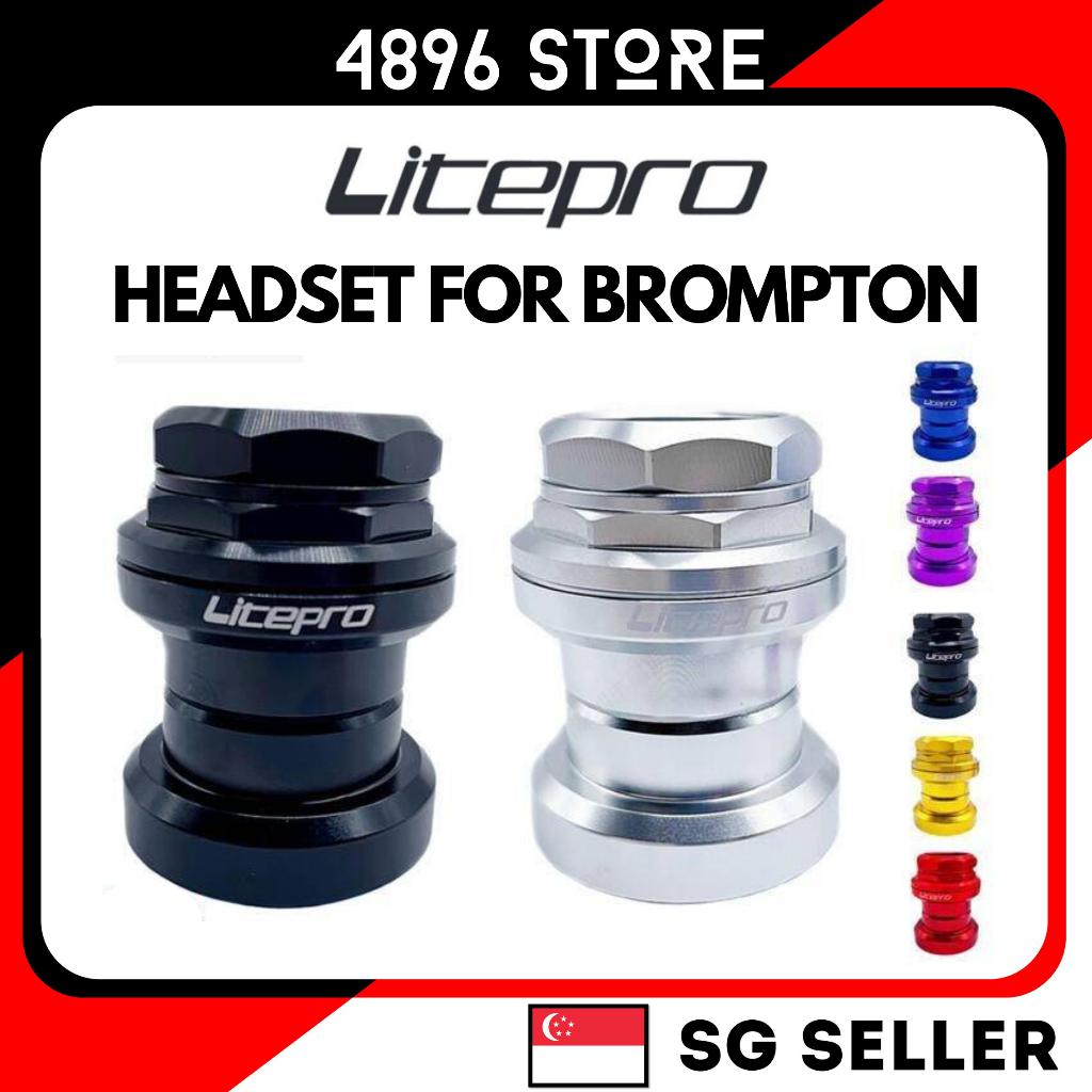 Litepro Trifold Headset for Brompton Pikes 3sixty Camp Royale Bowl Bike ...