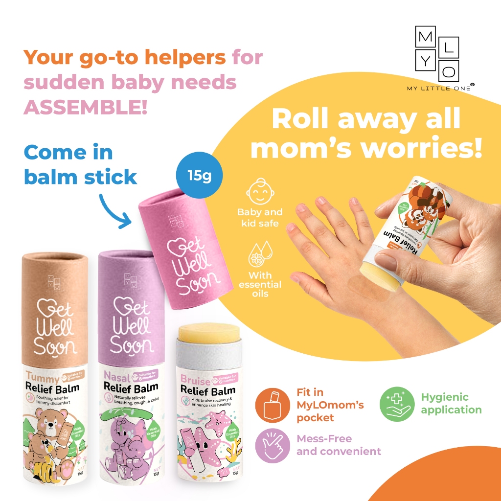 MyLO GWS Relief Balm Stick - Baby & Kids Nasal, Cough, Anti-Itch, Tummy ...