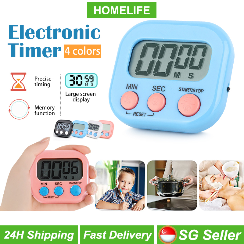 Lcd Digital Kitchen Timer With Alarm Timer Clock Dapur Timer Baking Jam ...
