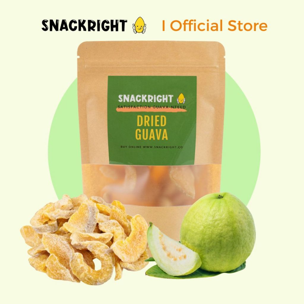 Snackright Dried Guava 100g & 250g (Sweet and Refreshing) | Shopee ...