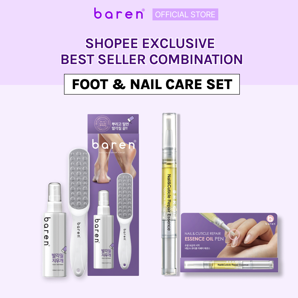 [SHOPEE EXCLUSIVE] Baren Best Seller Combination : Foot & Nail care set ...