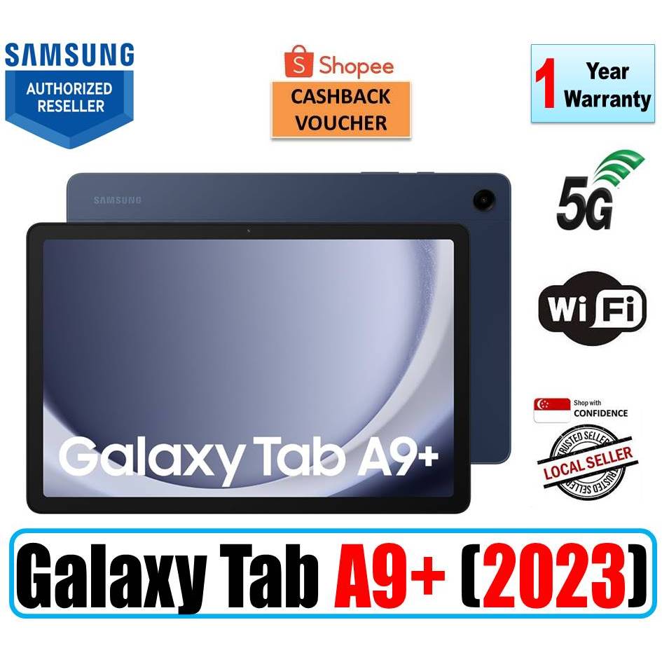 2023 Model | Samsung Galaxy Tab A9+ 5G/Wifi 4GB+64GB | Local Set with 1 ...