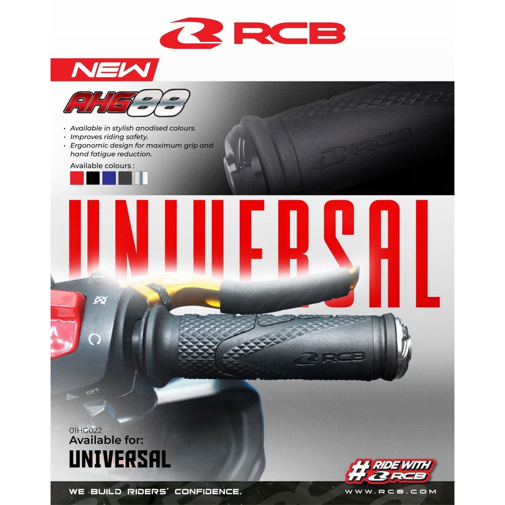RCB RACING BOY ALLOY HANDLE GRIP AHG88 - UNIVERSAL USE HAND GLOVE ...