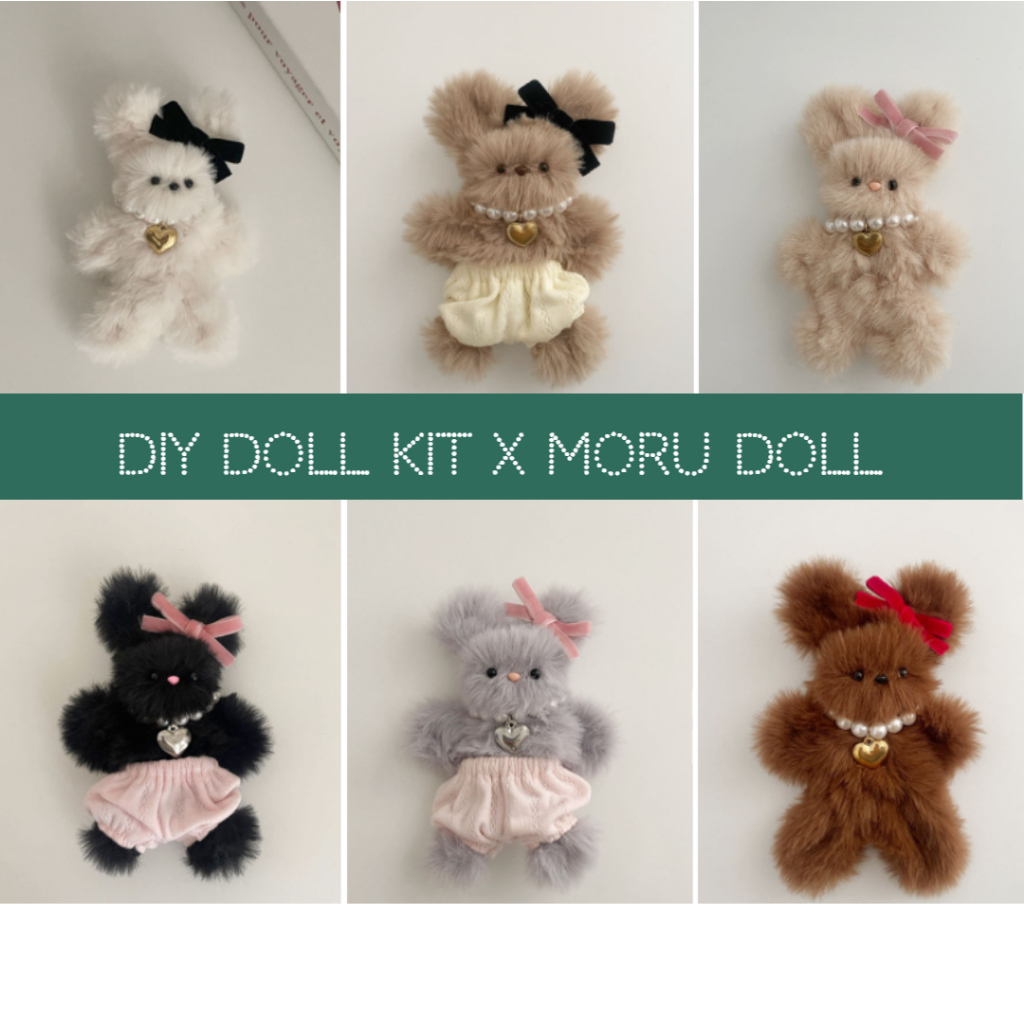 [SG] MORU DOLL DIY KIT 모루 인형 키트 / Rabbit hair Fur / CRAFT KIT / goodie ...