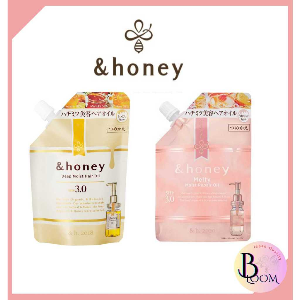 Direct From Japan【&honey】 Deep Moist Hair Oil/Melty Moist Repair Hair Oil 3.0 Refill | Shopee ...