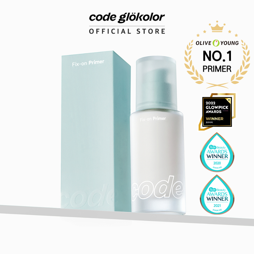 CODE GLOKOLOR Fix-On Make-up Primer 30ml - Pore Care & Sebum Control, Skin-Perfecting, Pore ...