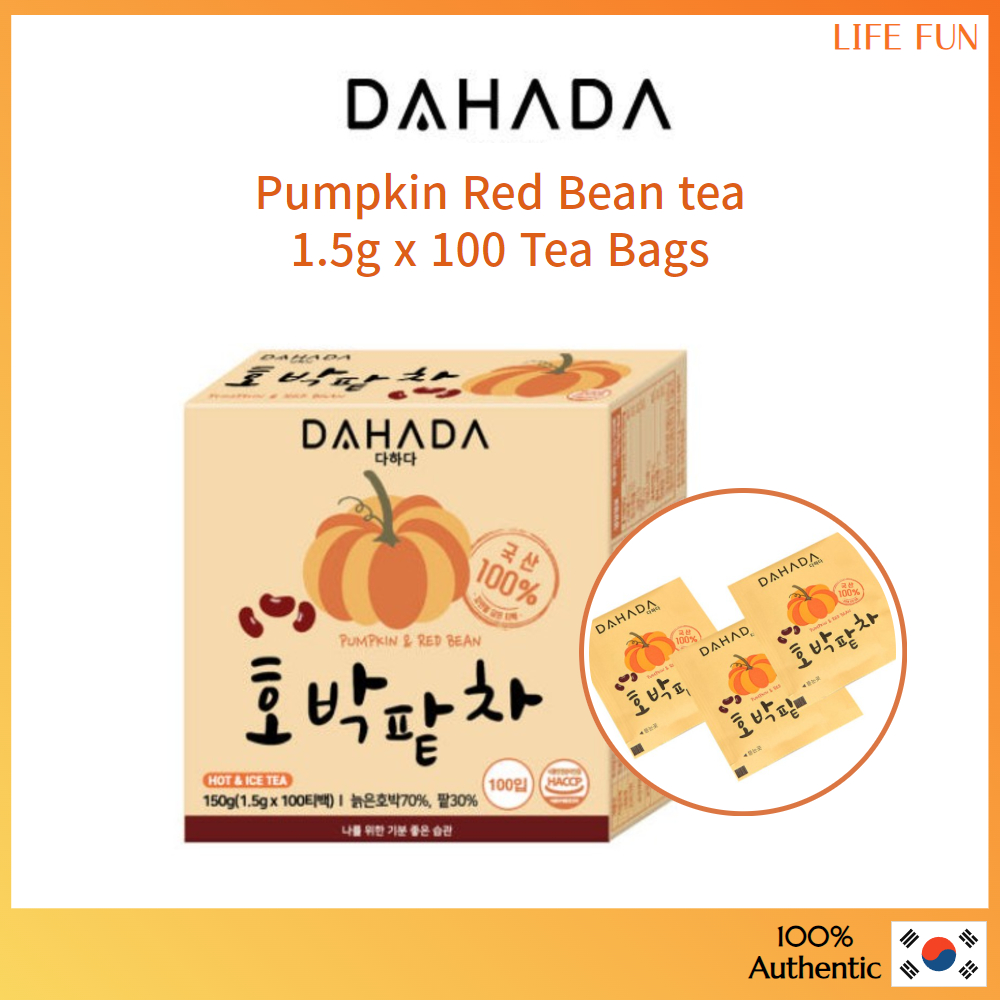 [DAHADA] Pumpkin Red Bean tea 1.5g x 100 Tea Bags / diet, detox tea ...