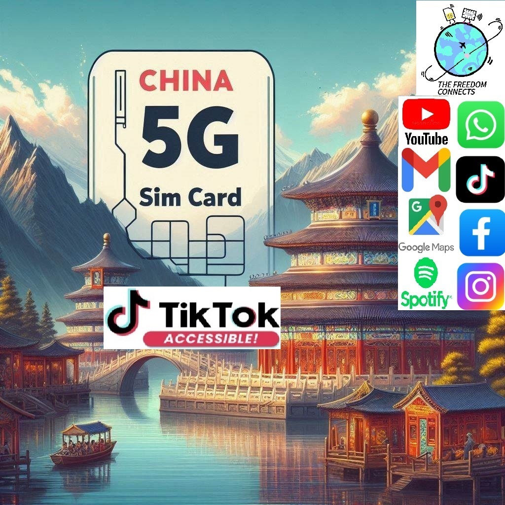 CHINA SIM CARD *5G HIGH SPEED UNLIMITED DATA 50GB (3-30DAYS)*24HOURS USAGE* (VPN , CAN TT ...