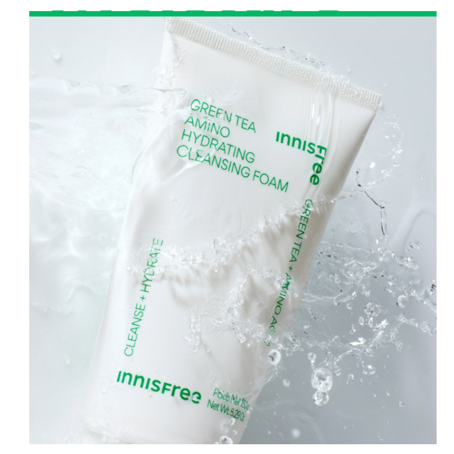 [Innisfree] Green Tea Amino Moisture Cleansing Foam 150g | Shopee Singapore