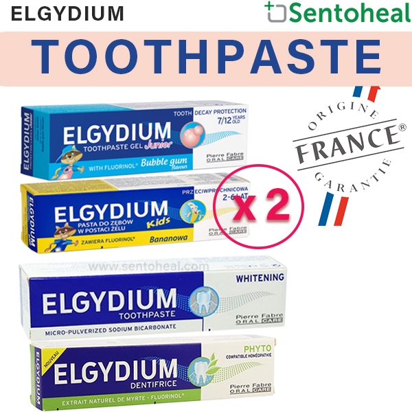 Elgydium Toothpaste- Adults/ Junior/ Kids - bundle of 2 - Quality and ...