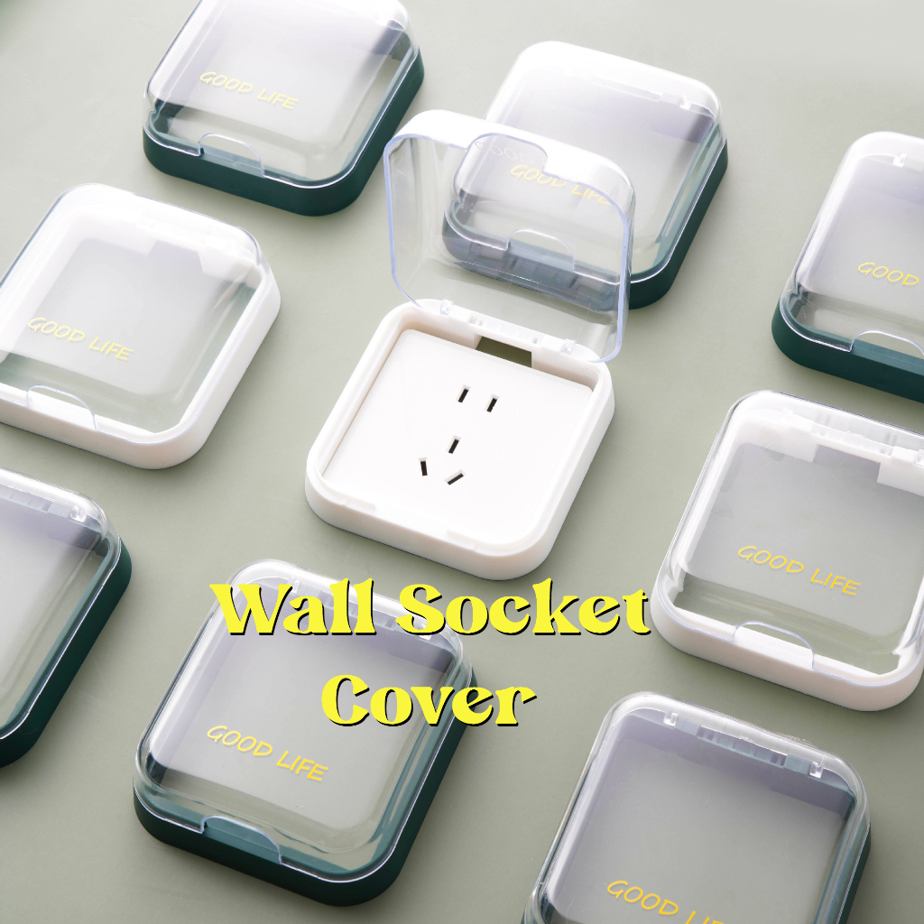 Wall Socket Waterproof Box Self-Adhesive Electric Plug Cover Bathroom ...