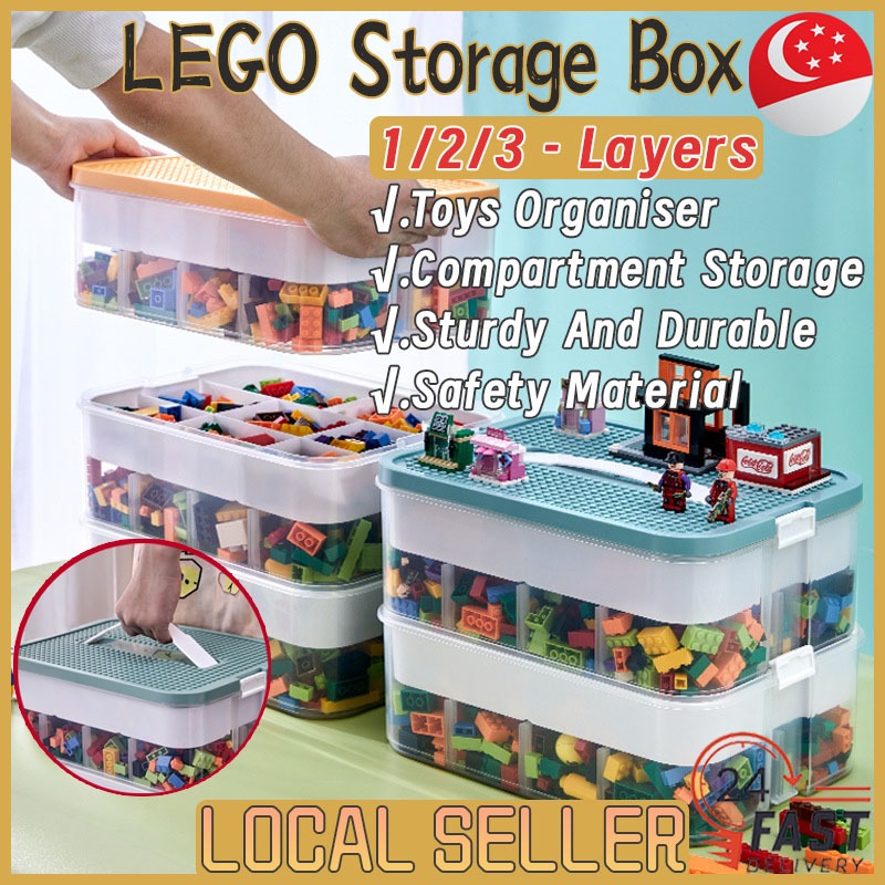 [SG In Stock]LEGO Storage Box Building Blocks Toy Storage Box ...