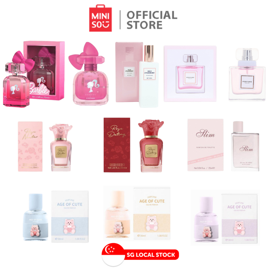 MINISO Womens EDT Perfume(Wild Strawberry/British Pear/Gold Charm ...