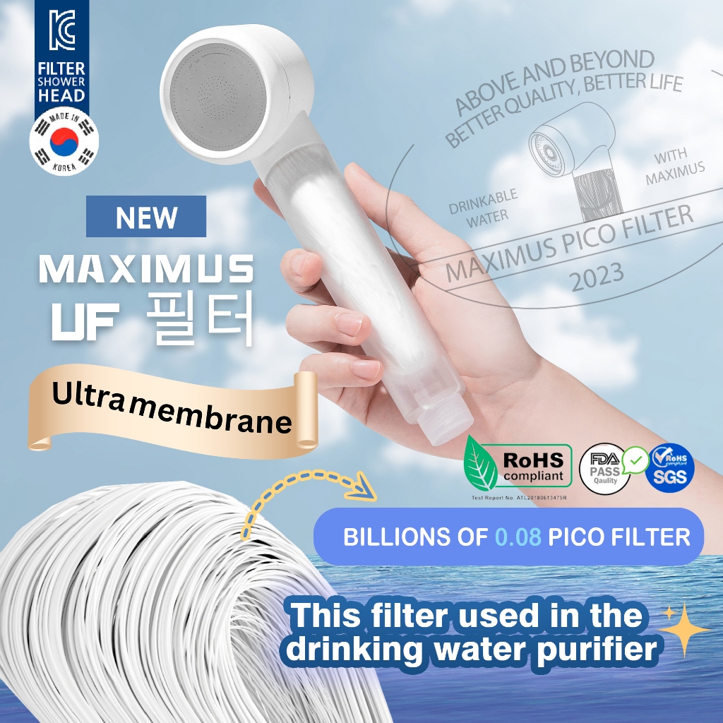 🥇 🇰🇷 Ultrafine Hollow Membrane Pico Filter Showerhead / Maximus Pico ...