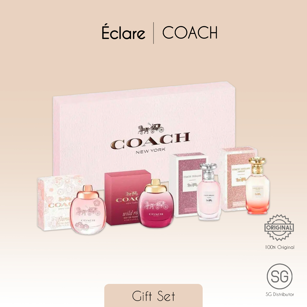 Coach | Ladies' Miniature Gift Set 4.5mlx4 - Bestseller Perfume, Floral ...