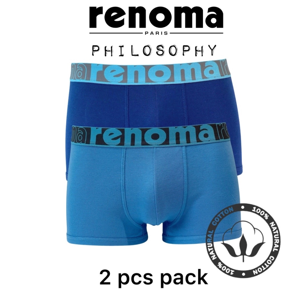 Renoma Philosophy Cotton Trunks (2 in 1) | Shopee Singapore
