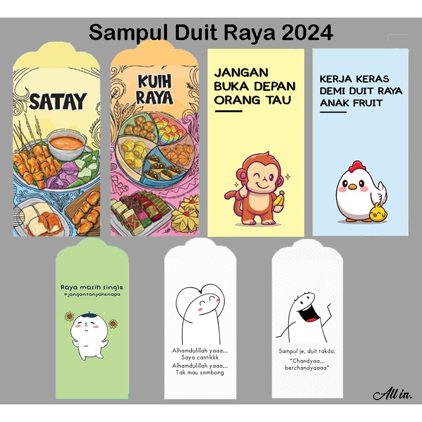 SG Sampul Duit Raya 2025 Meaningful Design Hari Raya Money Envelope ...