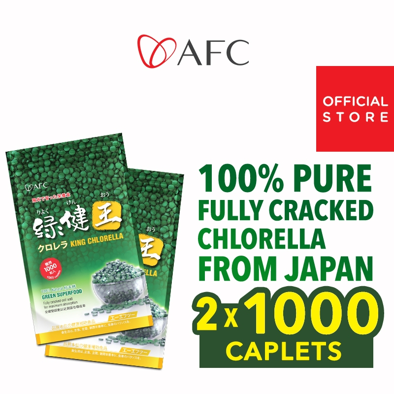 [2Packs x 1000s] AFC King Chlorella Superfood for Detox Digestion ...