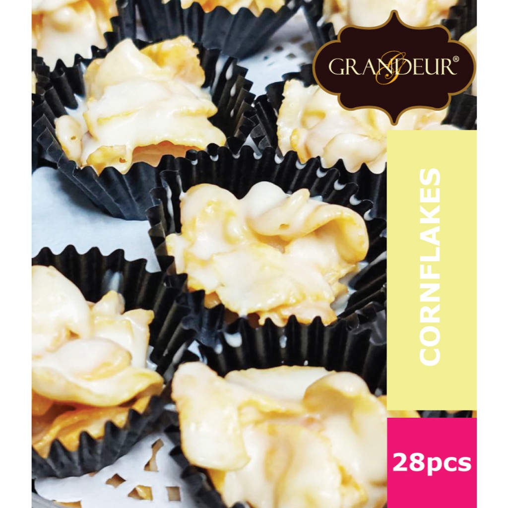 [RAYA] GRANDEUR Cornflakes with White Chocolate Emping Jagung dengan ...