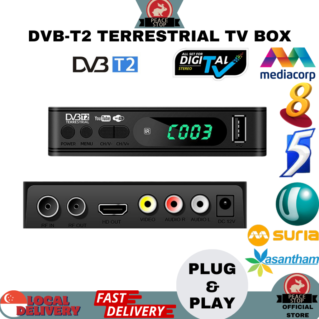 Local Warranty DVB-T2 Digital TV Box Receiver DVB-T2 Tunner dvb t2 box ...