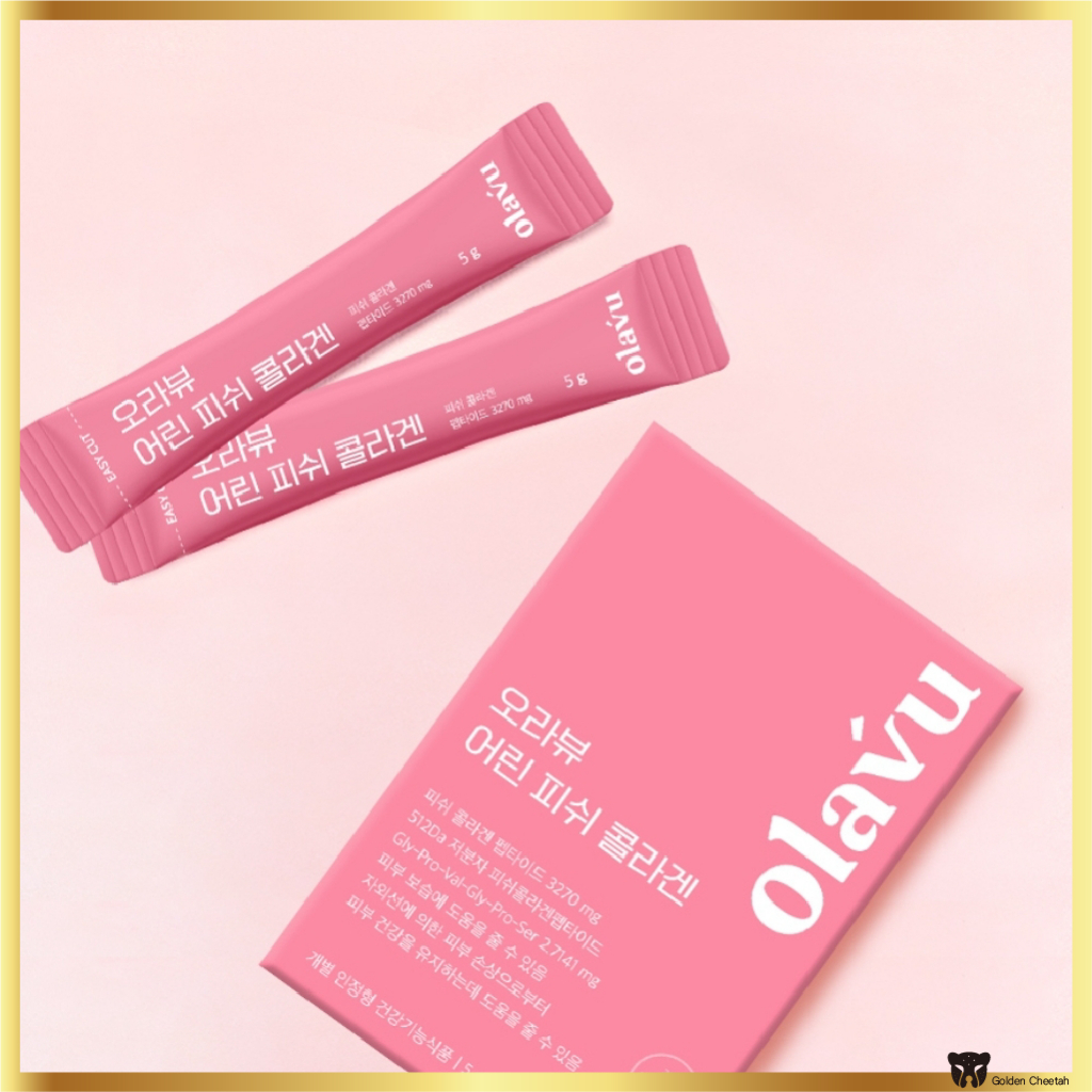 OLAVU Fish Scale Low Molecular Collagen Peptide Powder 5g x 30 sticks ...