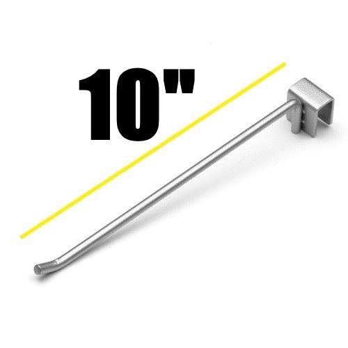 Chrome & Black Rectangular Steel Pipe Tube Flat Bar & Hooks & Brackets ...