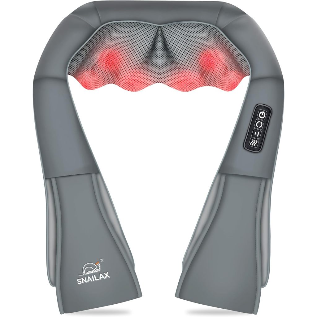 SNAILAX SL-632NC-G Cordless Shiatsu Neck, Shoulder & Back Massager with ...