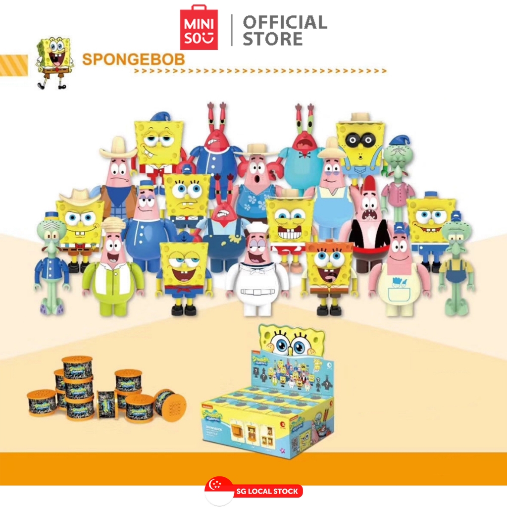 MINISO SpongeBob SquarePants Undersea Happy Party Blind Box Toys ...