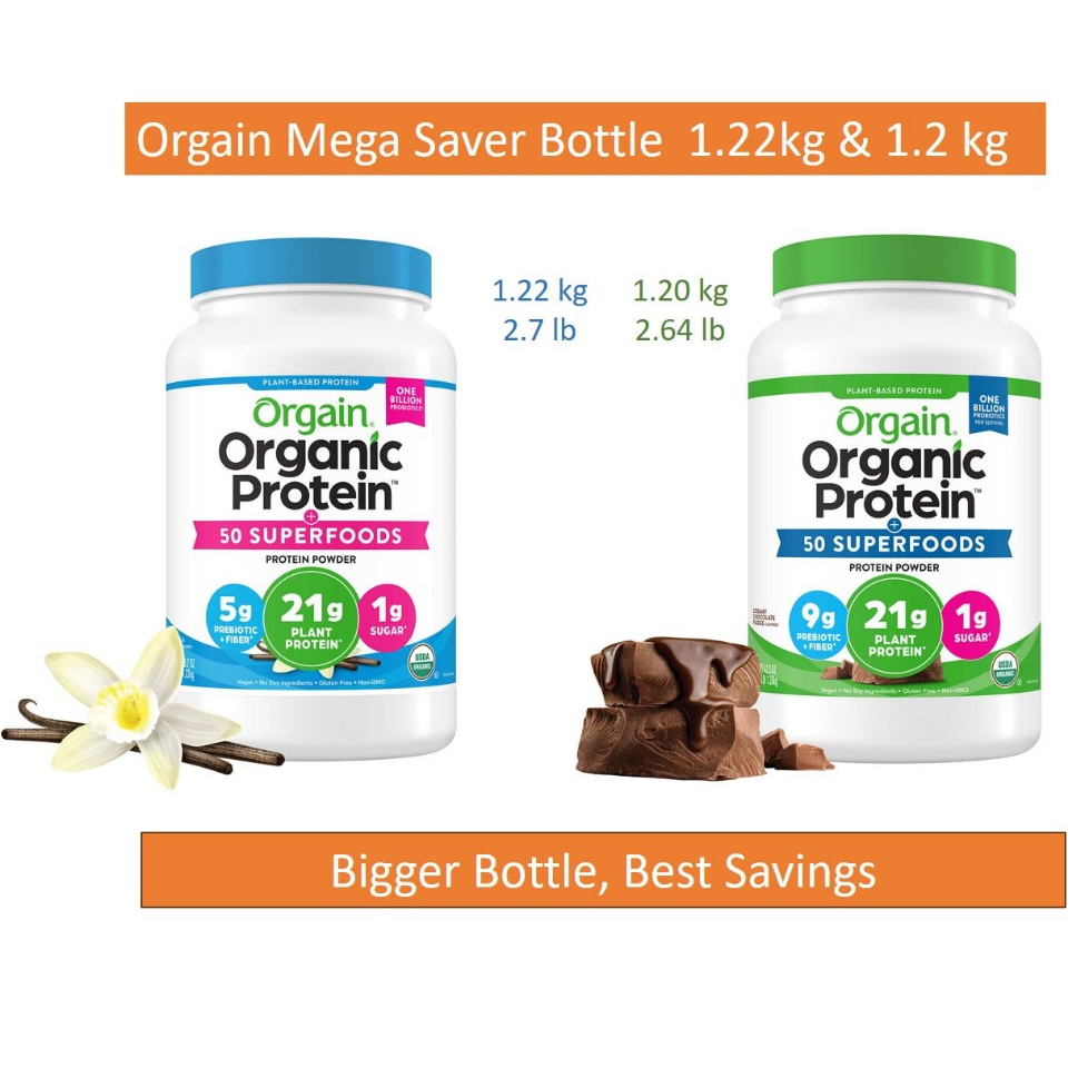 Orgain Organic Protein Powder Superfoods Plant Based Protein Powder ...