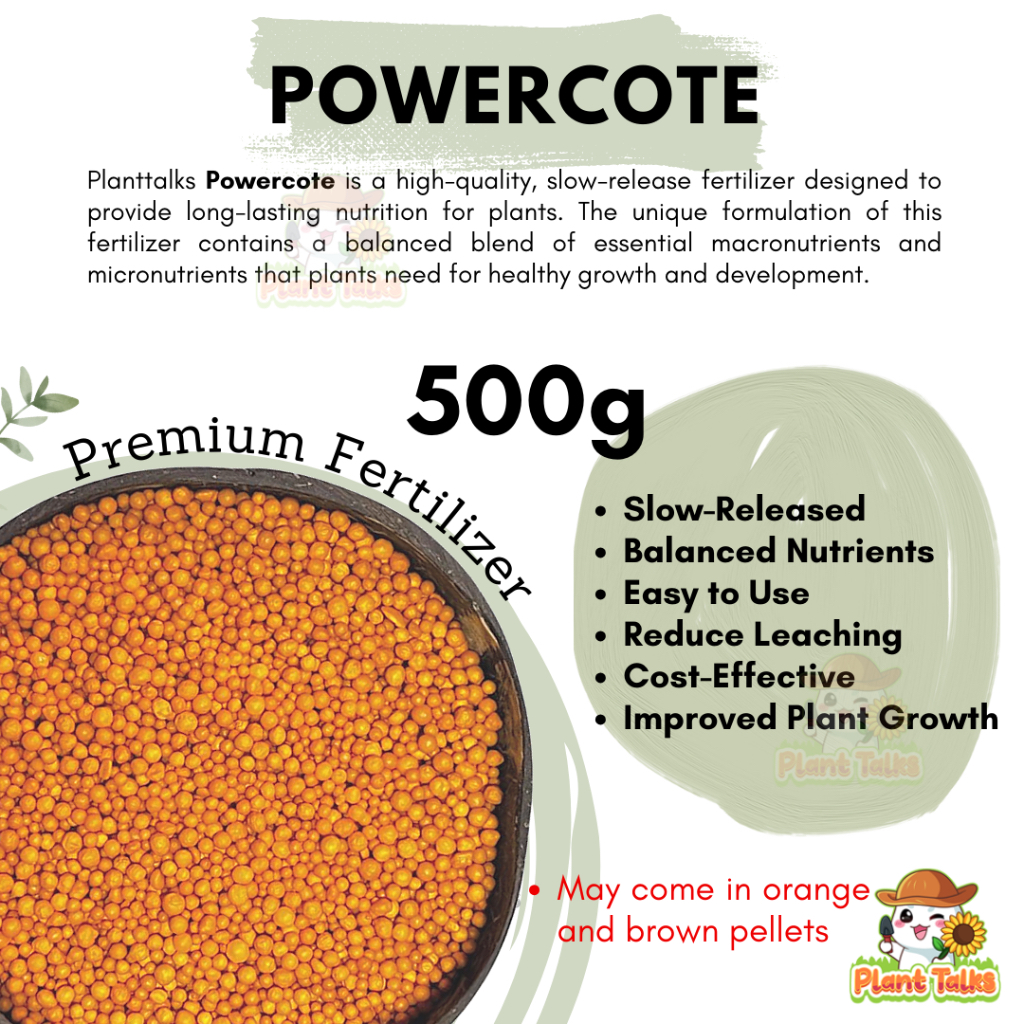 Plant Talks Powercote Fertilizer for Plant NPK 15-15-15+TE Slow Release ...
