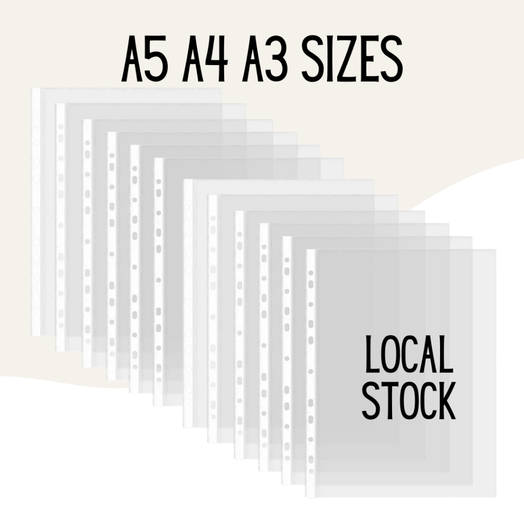 Plastic Sleeve Clear and Thick 11-Hole Clear Sheet Protector A5 A4 A3 ...