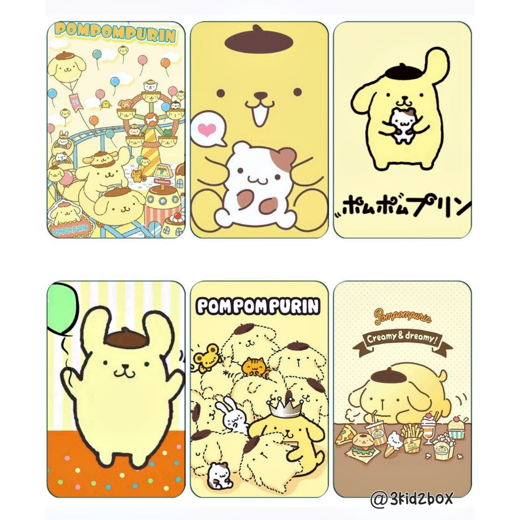 Pompompurin Ezlink Card Sticker Protector Cartoon Stickers | Shopee ...
