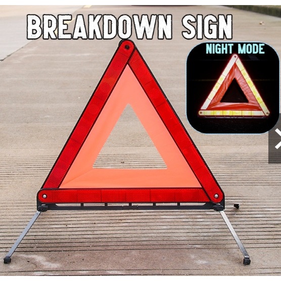 Heavy Duty 4 legs Car Sets Emergency Breakdown Warning Board Red ...