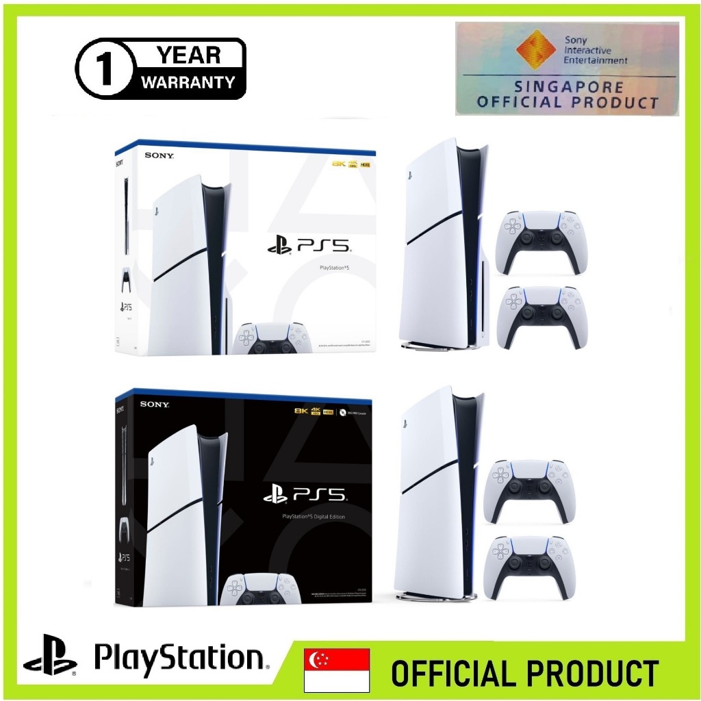 [15 Months Singapore Playstation Warranty] PS5 Slim Standard Disc ...