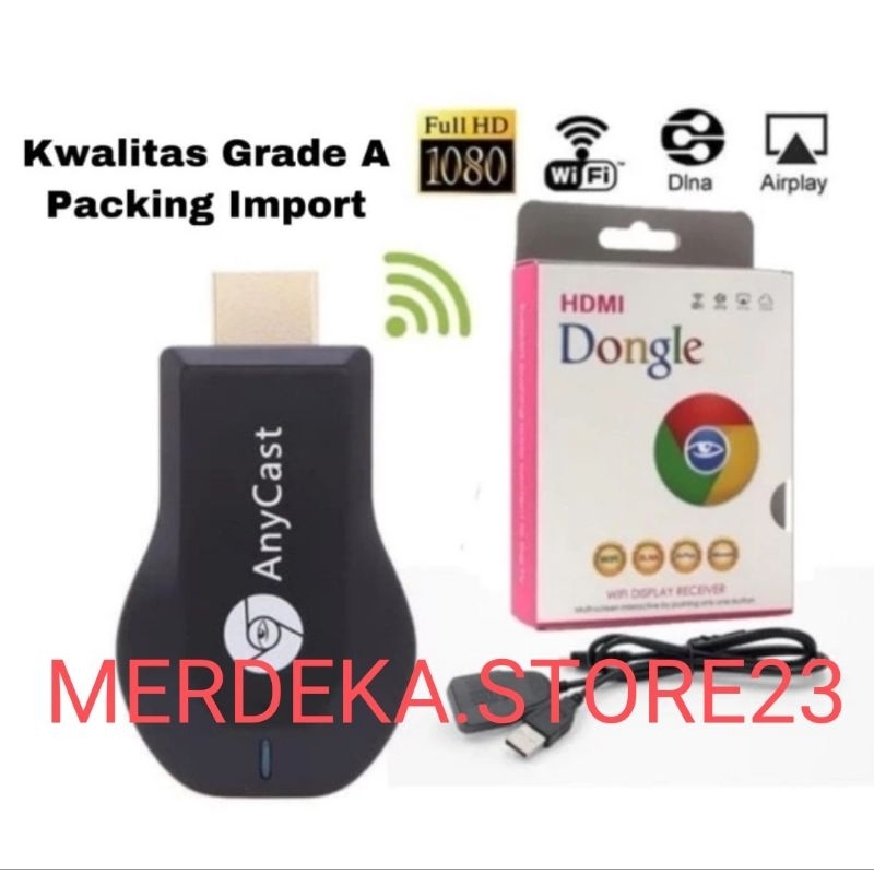 DONGLE HDMI WIRELESS ANYCAST WI-FI DISPLAY RECEIVER TV ANY CAST 4K ...