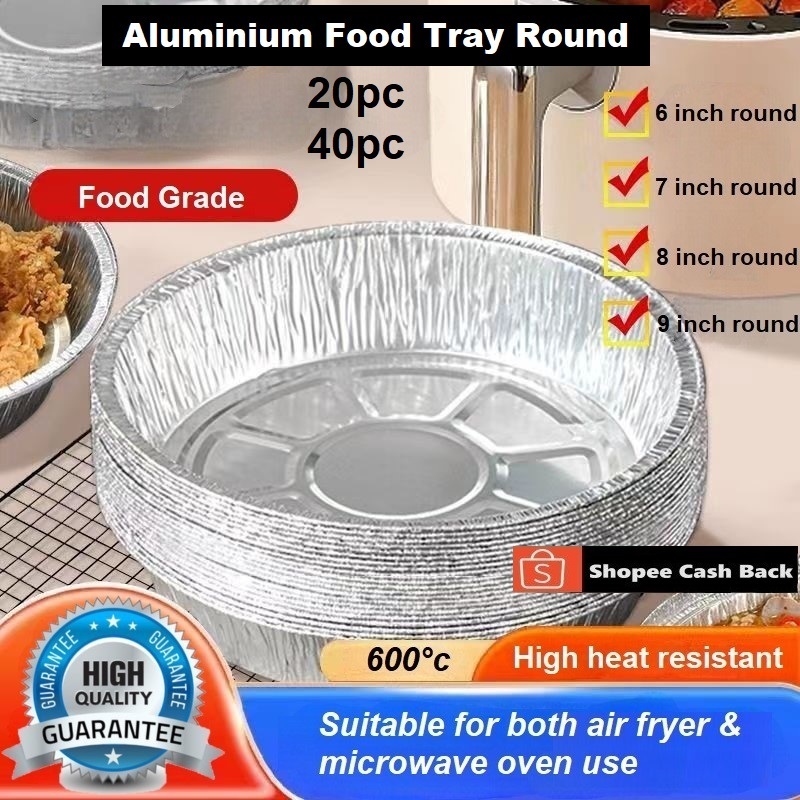 [SG Rdy Stock] Disposable Air Fryer Aluminium Tin Foil Square Round 20 ...