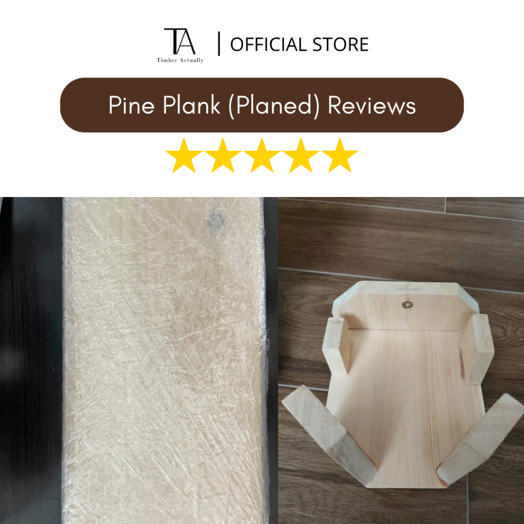 [SG STOCK] Solid Wood Pine Wood Plank - Planed (Timber for Furniture ...
