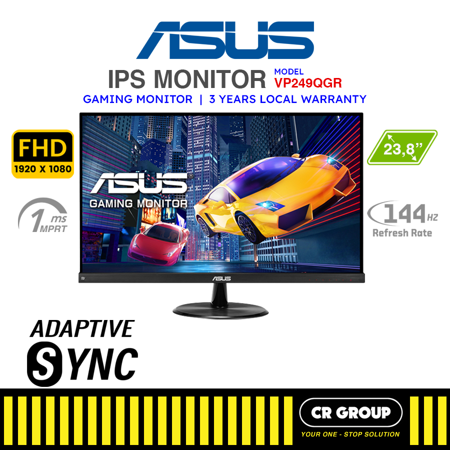 ASUS VP249QGR - 23.8" Full HD Gaming Monitor - 144Hz Refresh Rate - 1ms ...