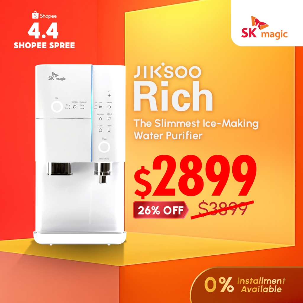 SK Magic JIKSOO Rich Tankless Ice Water Purifier & Dispenser | Shopee ...