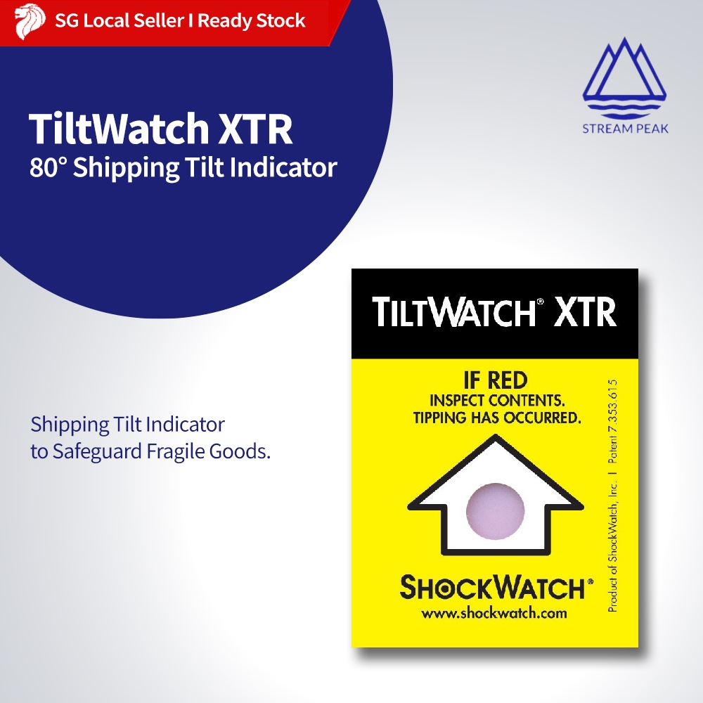 Streampeak TiltWatch Monitor XTR Indicator Label for Shipping damage ...